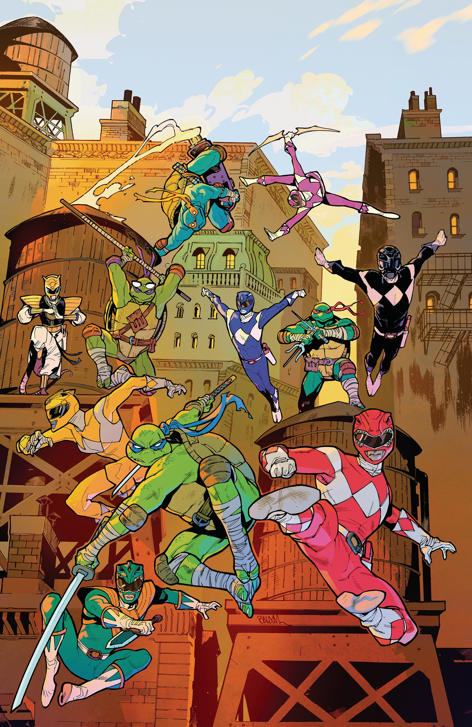 Mighty Morphin Power Rangers × Teenage Mutant Ninja Turtles Crossover ...