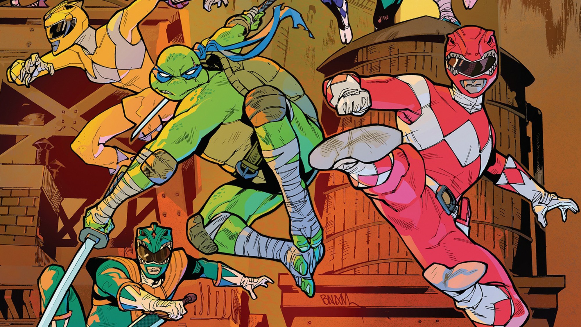 Mighty Morphin Power Rangers × Teenage Mutant Ninja Turtles Crossover ...